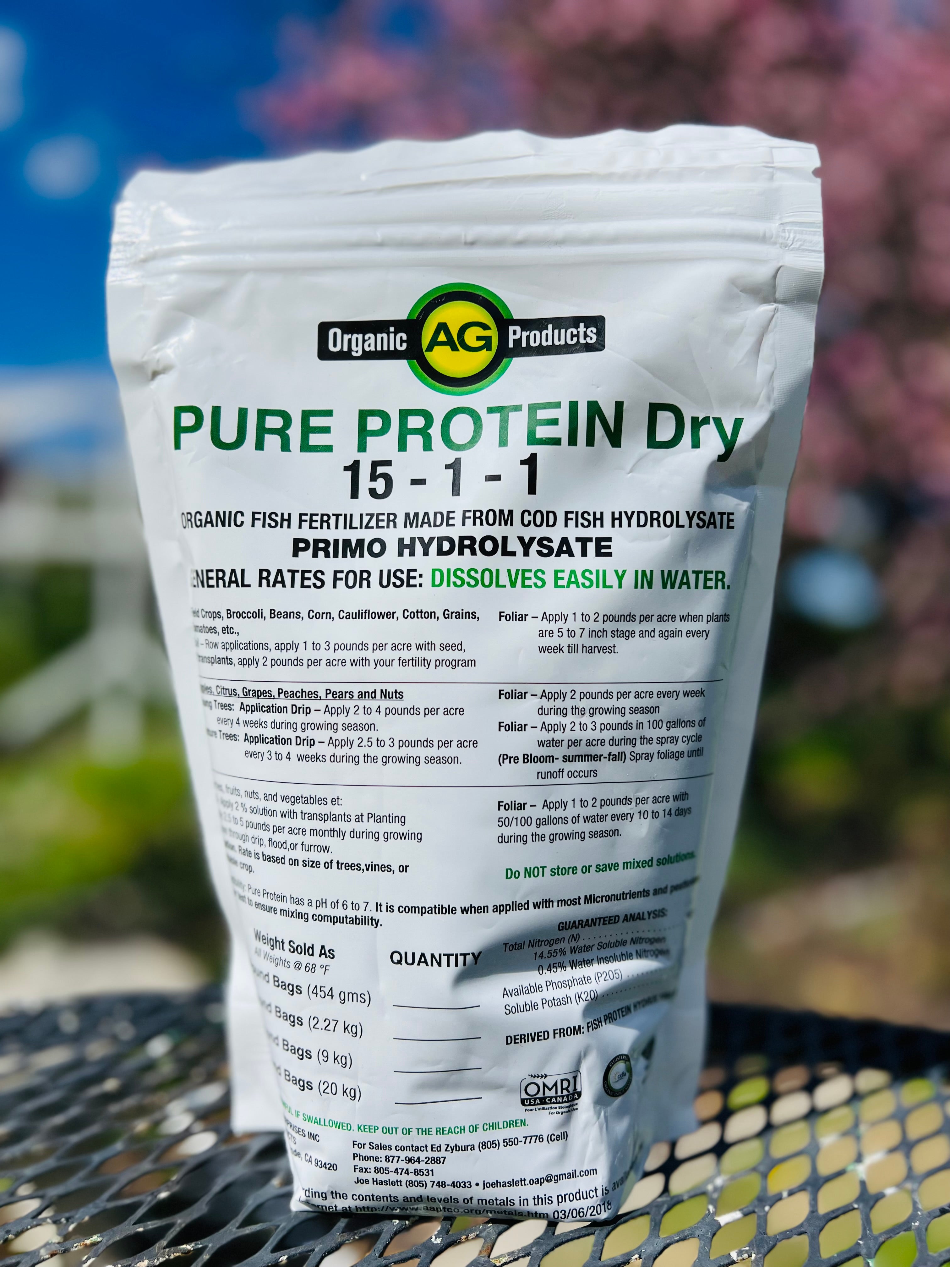 15-1-1 (Grow) Pure Protein Fish Hydrolysate Fertilizer | Regenerative ...